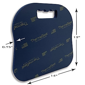 Northeast Products Therm-A-SEAT Sport Cushion Stadium Seat Pad, Navy Blue 13"x14"x.75"