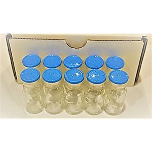 JL 10ml Molded Sterile Clear Vials with Blue Flip Caps High Quality Seals and Durable Glass