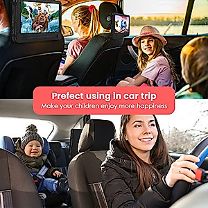 Portable DVD Player Headrest Mount Holder Car Headrest Mount Holder Strap Case for Swivel & Flip Style Portable DVD Player with 9 inch to 9.5 inch Screen (XCZB-9)