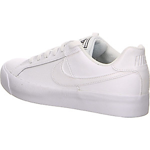 Nike Women's Court Royale AC Sneaker, White/White-Black, 7 Regular US
