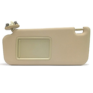 SAILEAD Sun Visor Replacement Compatible with Toyota RAV4 with Sunroof and Light 74320-42501-B2, for Year 2006 2007 2008 2009 2010 2011 2012 (Beige, Left Driver Side)