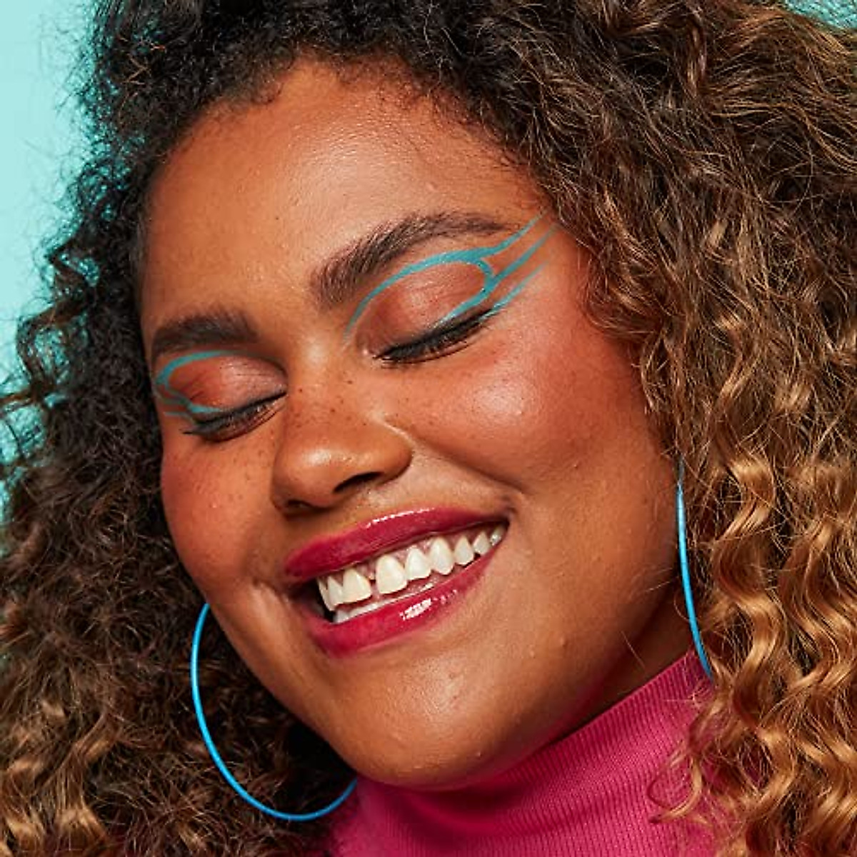 NYX PROFESSIONAL MAKEUP Vivid Brights Liquid Liner, Smear-Resistant Eyeliner with Precise Tip - Cyan Simp