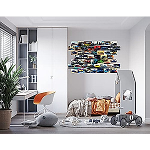 LIYA 50PCS Car Aesthetic Pictures Wall Collage Kit, Sports Car Wall Decor, Teen Boy Room Decor, Posters for Boys Room, Bedroom Wall Decor, Trendy Wall Prints Kit, Boys Room Decor, Car Small Posters for Teen Boys Men Guys Room Dorm Bedroom Decor Wall Art S