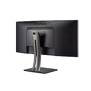 ViewSonic VP3481a 34-Inch WQHD+ Curved Ultrawide USB C Monitor with FreeSync, 100Hz, ColorPro 100% sRGB Rec 709, 14-bit 3D LUT, Eye Care, 90W USB C, HDMI, DisplayPort for Home and Office,Black