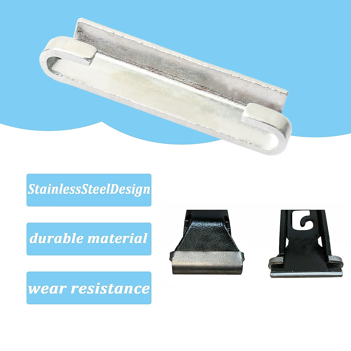 Follde Stainless Steel Pawl Cap, for Lazy Boy Recliner Replacement Parts, for Lazyboy Recliner Rocker Ratchet Parts (Set of 2)