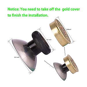 Metal Thumbsticks Joysticks for Xbox One Controller, Analog Grip Button Replacement Parts for Xbox One S/X/Series S/X Controllers(Retro-Design Gold)