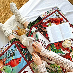 GYUIYTI Christmas Red Bird Blanket for Women Cardinals Birds Blankets, Gift for Women Blanket All Season Fleece Flannel Blanket Valentines Birthday Anniversary