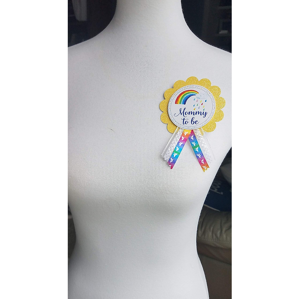 Grandma to Be Pin Rainbow Baby Shower Pin for her to wear, It's a Girl, It's a Boy Baby Sprinkle