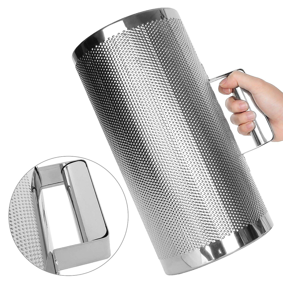 12" x 6" Metal Guiro Shaker Stainless Steel Guiro Instruments with Scraper Musical Instruments Latin Percussion Instrument