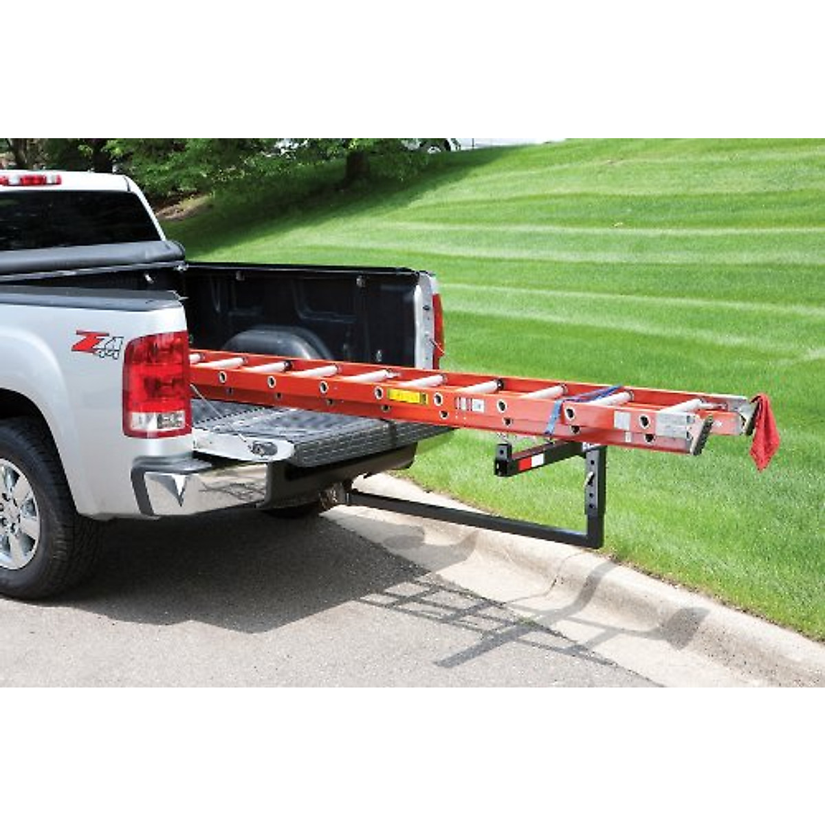 Tricam SLE-1/SKLE-350 2 in 1 E-Z Hitch Mounted Load Extender, 350-Pound Capacity, Black Finish