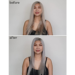 Pallure Blonde Toning Shampoo, Reduces Brassiness And Yellow Tones – For Blonde, Platinum, Bleached, Silver Hair, Vegan and Cruelty Free 33.8 Fl Oz