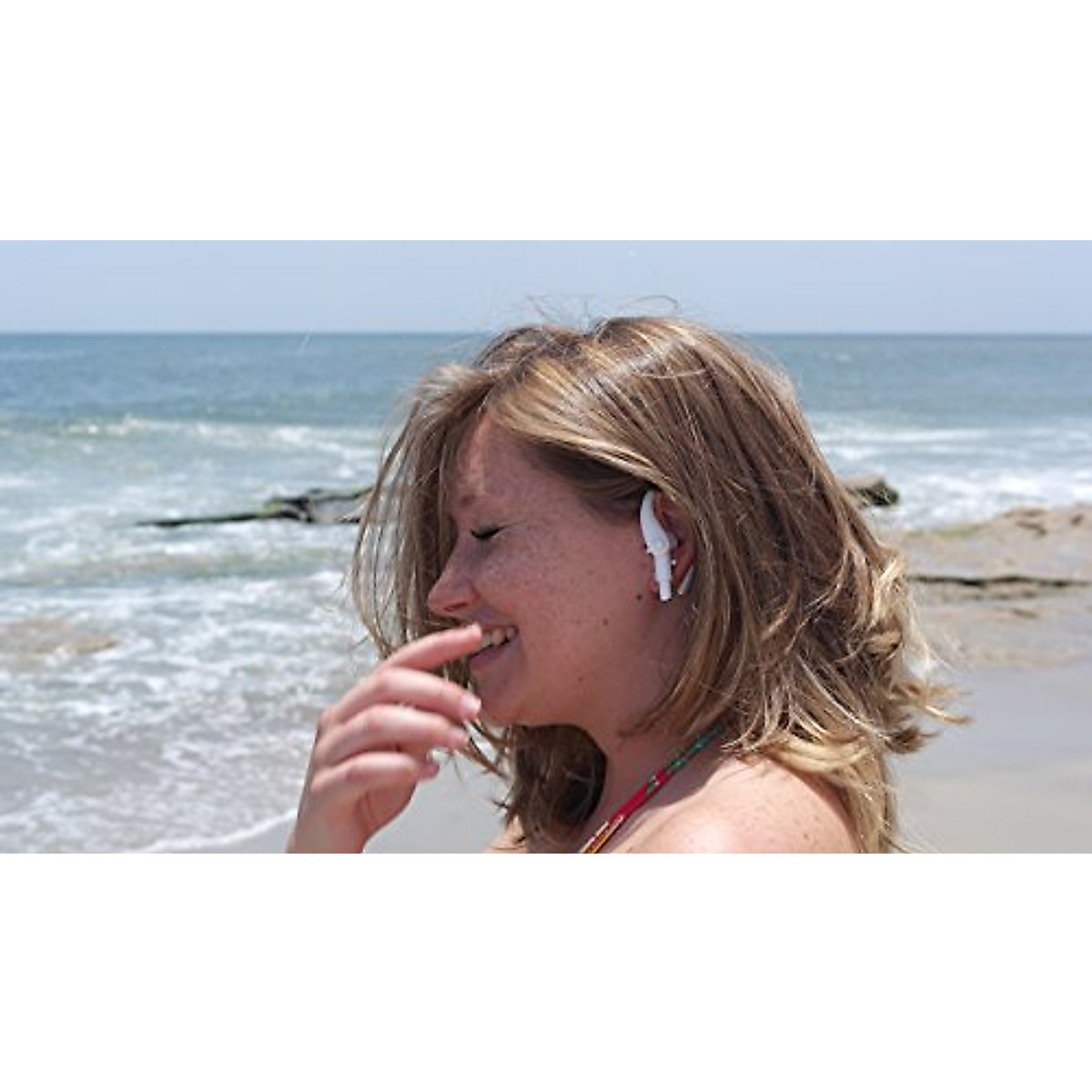 EARBUDi Earhooks Compatible with Apple AirPods | White