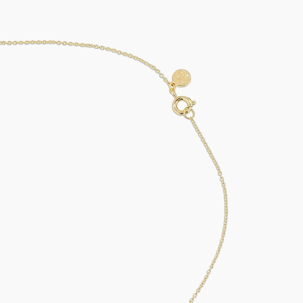 gorjana Women's Chloe Mini Strand Necklace w/Hammered Disc Charms, 18k Gold Plated