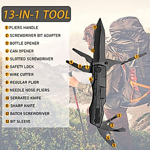 Vlipoeasn Men Gifts Box Birthday Gifts for Dad, Father, Men, Husband |Black and Gold Gift Set with 20 OZ Tumbler Cup, Knife, Coffee Soap, Birthday Card, Socks