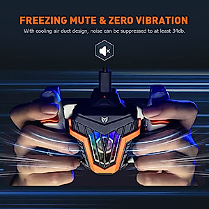 BIGBIG WON Phone Cooler, Mobile Gaming Trigger, Mobile Gaming Fan Mobile Triggers for iPhone and Android Phones | Phone Cooling Fan (Wired) - 1 Piece | PUGB Phone Trigger - 1 Piece