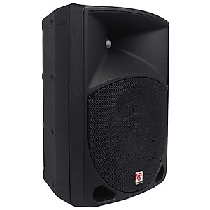 Rockville 2 RPG10 10" Powered 600W DJ PA Speakers+2 Subwoofers+Mounting Poles