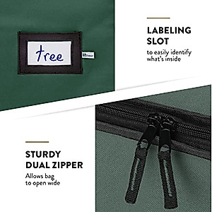 Zober Premium Christmas Tree Storage Bag - Fits Up to 9 ft Tall Artificial Disassembled Trees, Durable Handles & Sleek Dual Zipper - Holiday Xmas Bag Made of Tear Proof 600D Oxford - 5-Year Warranty