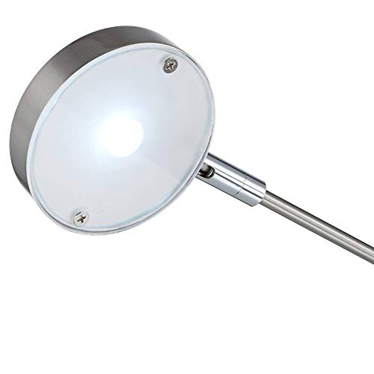 360 Lighting Jarrett Modern Desk Lamp 19" High Satin Nickel Silver Metal LED Adjustable Arm Rotating Head for Bedroom Living Room House Home Bedside Reading Office Entryway Kids Family