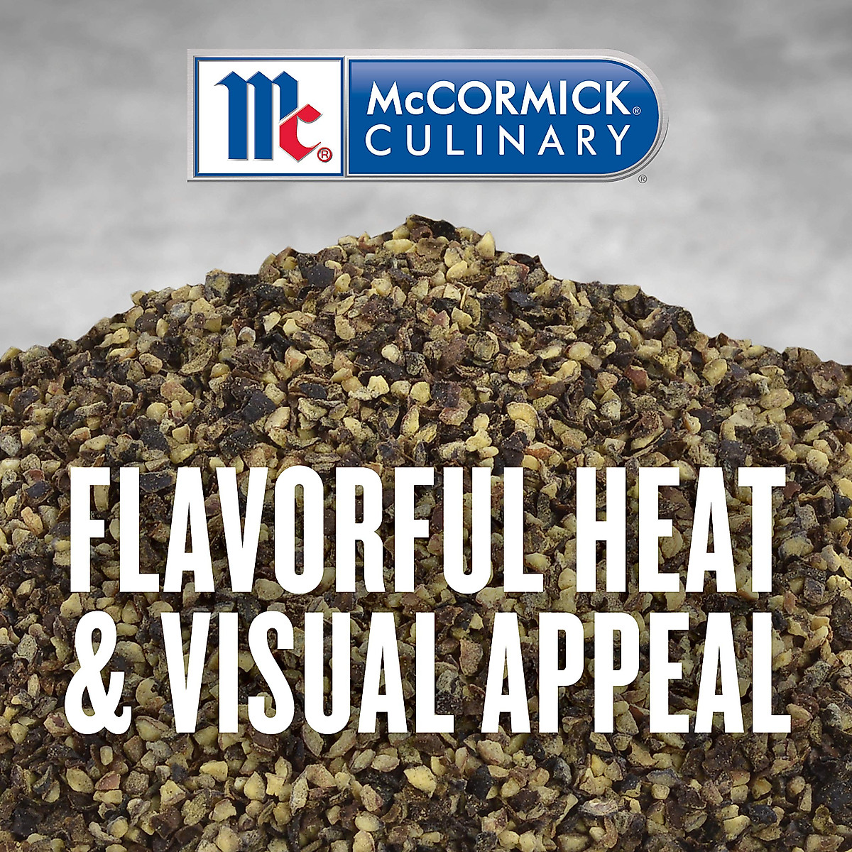 McCormick Culinary Coarse Grind Black Pepper, 16 oz - One 16 Ounce Container of Coarse Ground Black Pepper Sourced for Chefs for Sharp, Woody Flavors for Grilling and Cooking