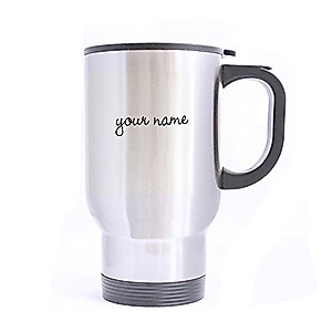 Artsbaba Travel Mug You're The Rachel To My Monica Mugs Personalized Monogram Your Text Mug Stainless Steel Mug Silver 14 oz