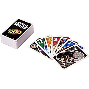 Mattel Games UNO Star Wars Card Game for Kids & Family with Themed Deck & Special Rule, 2-10 Players