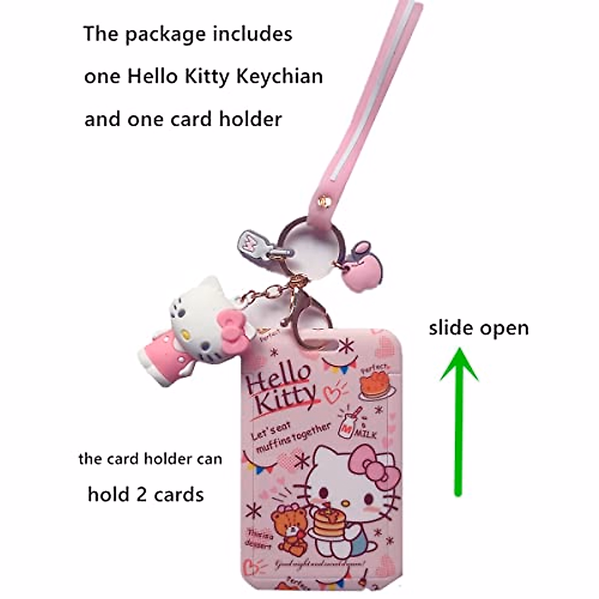 Hello Kitty Key Chain for Girls Women | Sanrio Figures Birthday Gift Bag Accessories (Hello Kitty 1)