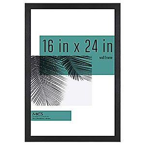 MCS Studio Gallery Frame, Black Woodgrain, 16 x 24 in, Single