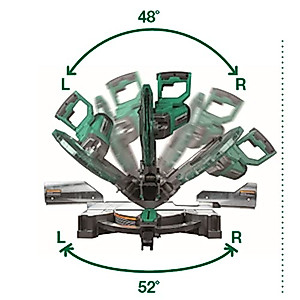 Metabo HPT 12-Inch Compound Miter Saw | Xact Cut LED Shadow Line System | Dual Bevel | C12FDHB