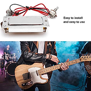 Electric Guitar Double Coil Pickup with Harness 1V1T Control Output with Volume Tone Pots Accessory for Guitar Accessory