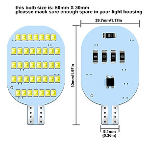 ACOHUIKE Super Bright T10 921 922 912 LED Bulbs for 12V RV Ceiling Dome Light RV Indoor Lights Camper Trailer Motorhome Marine Boat Dome Interior Light (Pack of 20, White)