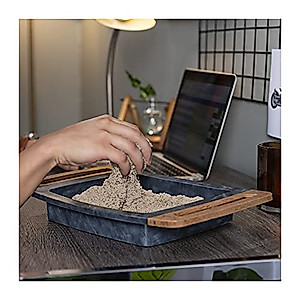 Kinetic Sand Kalm, Zen Garden Box Fidget Toy with All-Natural Kinetic Sand and 3 Tools for Relaxing Play, Sensory Toys, Sand Toys for Adults and Kids