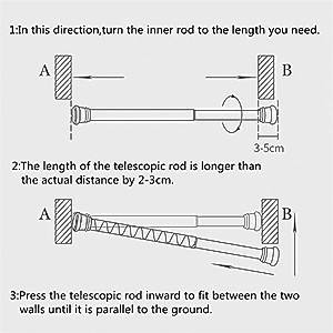 10 PCS Super Strong Plastic Swivel Hanging Hooks Home Swivel Laundry Clips Curtain Clips Clothes Pins Beach Towel Clips,1 PCS Tension Rod, Wardrobe Bars, Drying Support Rods