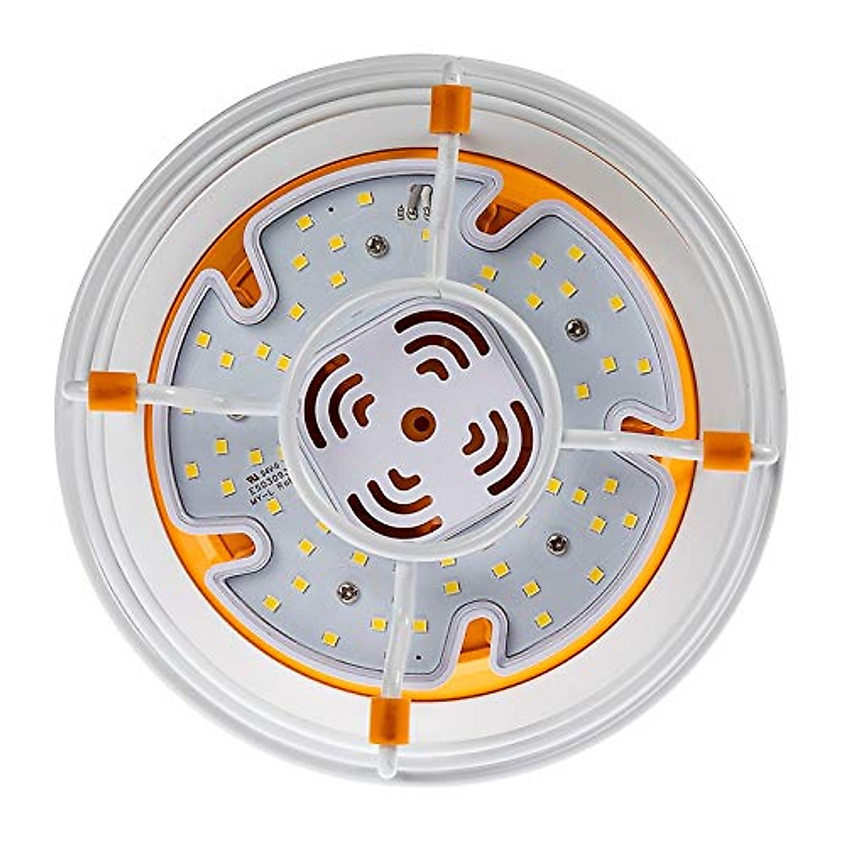 LB74101 100W LED Temporary Work Light 5000K 12500Lm Outdoor Corded Portable Lights with Stainless Steel Guard & Hook for Mine Wharf Job Site Lighting,IP65 Dust Waterproof,Plug-n-Play