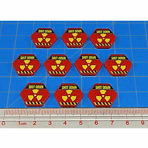 LITKO Mecha Damage Effects Token Set | Compatible with BattleTech (Reactor Shut Down)