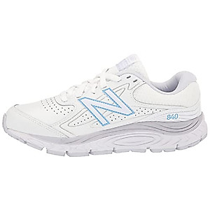 New Balance Women's 840 V3 Walking Shoe, White/Silent Grey, 8.5 X-Wide