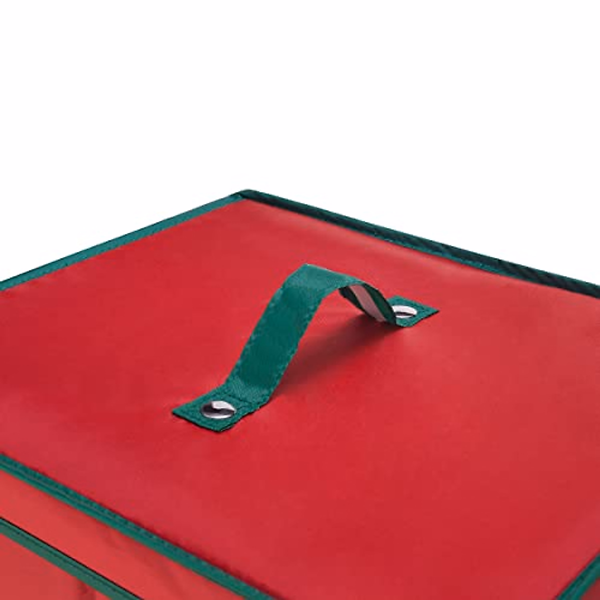 Wrapping Paper Storage Box-Holds 20 Rolls of 39.5”inch Gift Wrap-Upright Container, Lid, Dividers & Handles-For Holiday & Christmas Wrap by Elf Stor (Red) (Pack of 1)