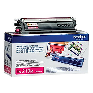Brother TN-210 Black Cyan Magenta Yellow Toner Cartridge Set (TN210BK, TN210C, TN210M, TN210Y)