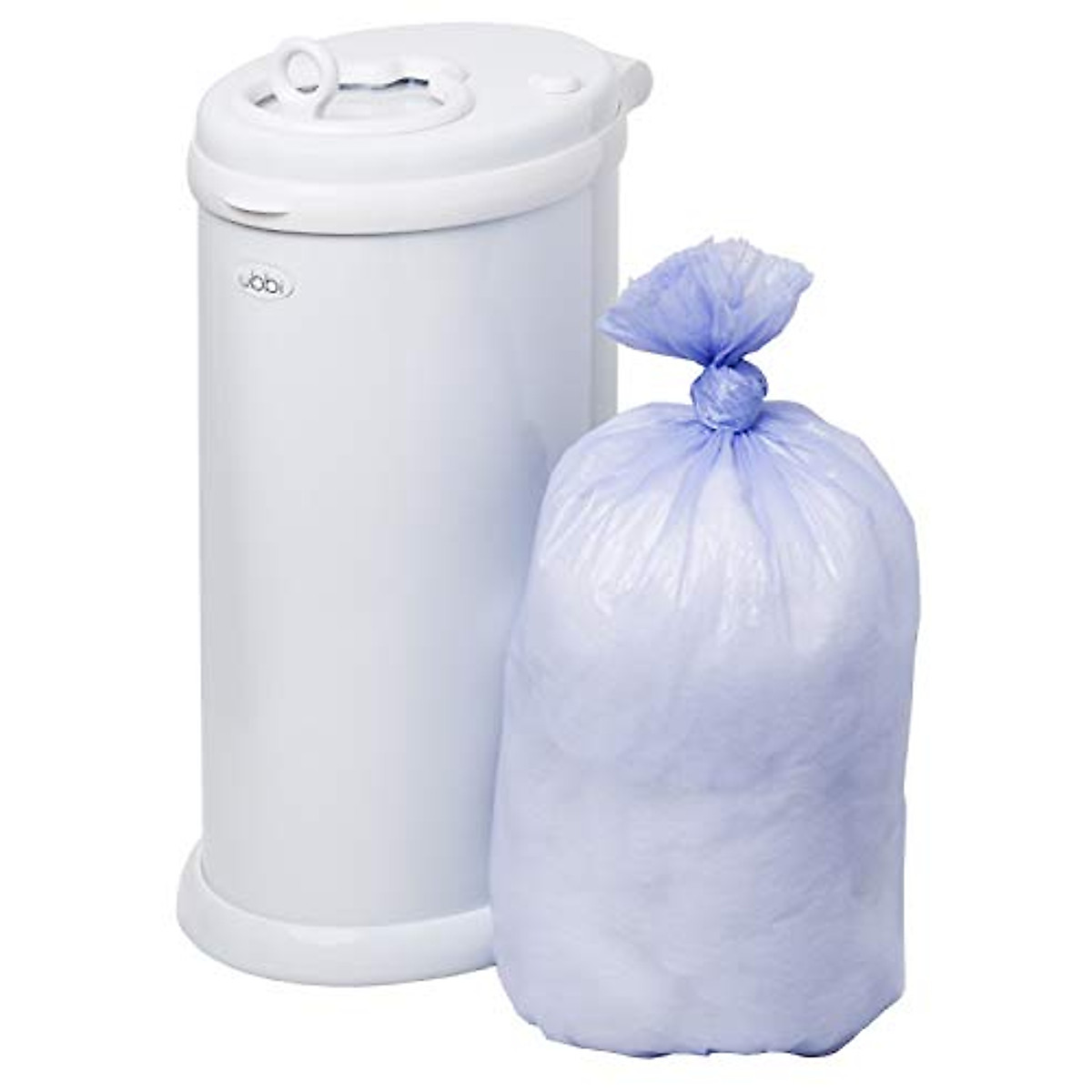 Ubbi Steel Odor Locking Diaper Pail + Disposable Pail Bags Value Pack