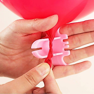 BinaryABC Balloon Tying Tool Device,Balloons Knot Tool,6Pcs(Random Color)