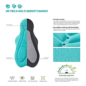 MY KILOMETRE Womens Triathlon Shorts 8” Inseam Tri Shorts with Side Pockets Adjustable Drawstring (Pure-Black, Medium)