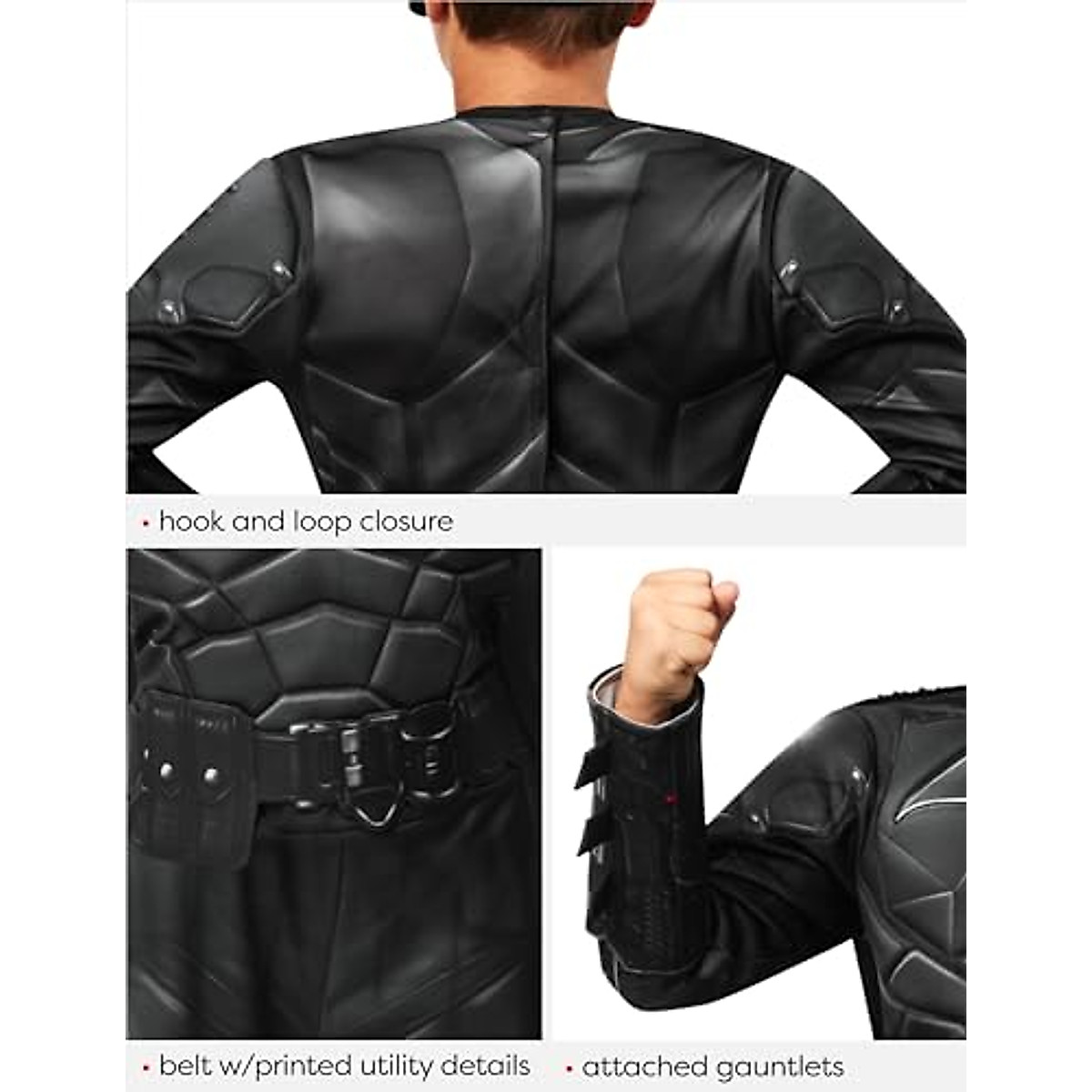 Rubies DC Comics The Batman Movie Deluxe Boy's Batman Costume for Themed Parties and Halloween, Small