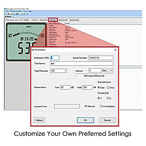 Decibel Meter Data Logger Professional Sound Level Meter High Accuracy Noise Meter with 30dB to130dB Measuring Range& Data Record Function for Classroom, Workshop, Home, etc.