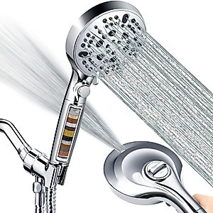 Filtered Shower Head with Handheld,High Pressure Water Flow and 10-Mode Shower Head Filter for Hard Water,Water Softener Shower Head,Handheld Shower Head with 70“ Long Hose