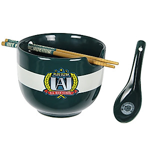 My Hero Academia Anime Deku Ramen Noodle Bundle with Bowl, Spoon, and Chopsticks