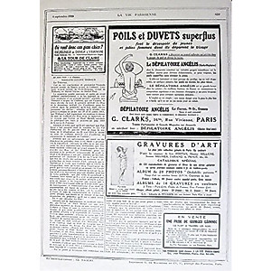 Antique Print: Une Petite Dam Qui Fait Un Trio a Elle Toute Seule