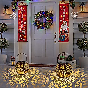 Solar Lantern Hanging Garden Outdoor Lights Metal Waterproof LED Table Lamp