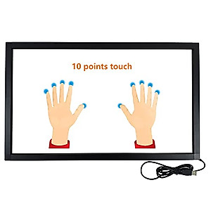DeYoWo 43 Inch Interactive 10 Points Infrared IR Touch Screen Overlay Frame Free Driver…