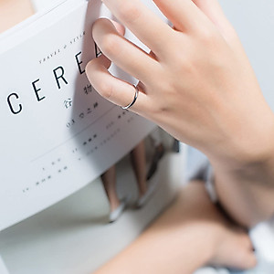 CANDYFANCY 2mm Sterling Silver Wedding Band Ring for Women Polish Plain Dome Comfort Fit Classic Minimalist Pinky Ring Size 4.5