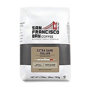 San Francisco Bay Ground Coffee - Extra Dark Italian (28oz Bag), Dark Roast