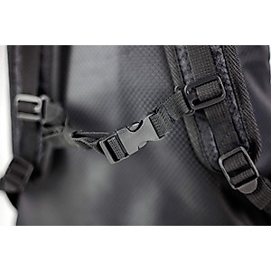 KitBrix POKIT Day Pack Travel Backpack - Swim & Gym Bag for Sports, Outdoors, Football, Rugby, Soccer, Swimming, Hiking, Camping, P.E Kits - Foldable Waterproof Rucksack 25L - Black